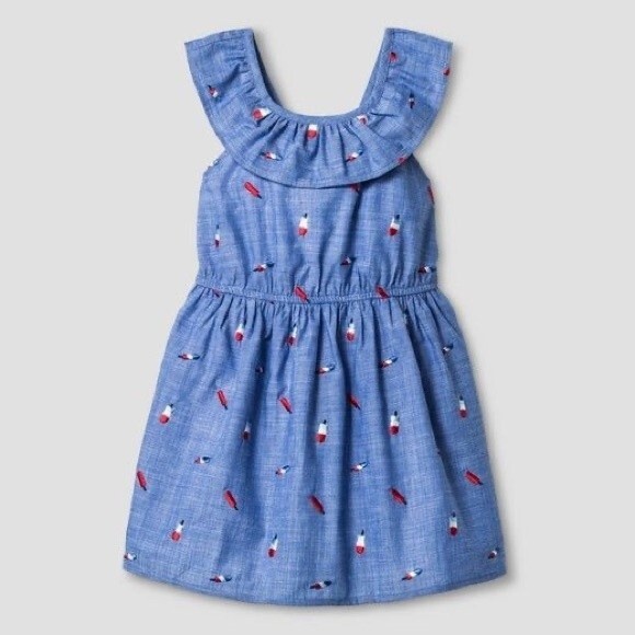 Cat & Jack | Dresses | Catjack Dress Kids Popsicle Embroidered Dress 3t ...